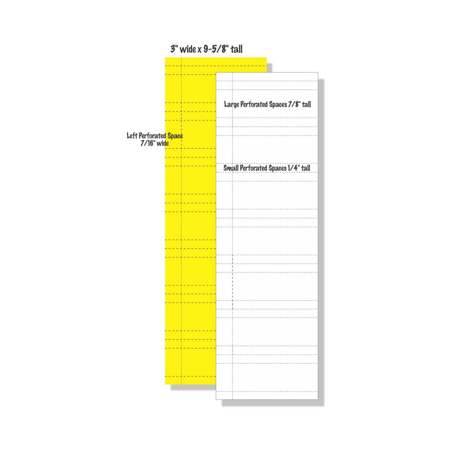 Bin Labels - Perforated Card Stock - Pack of 1000
